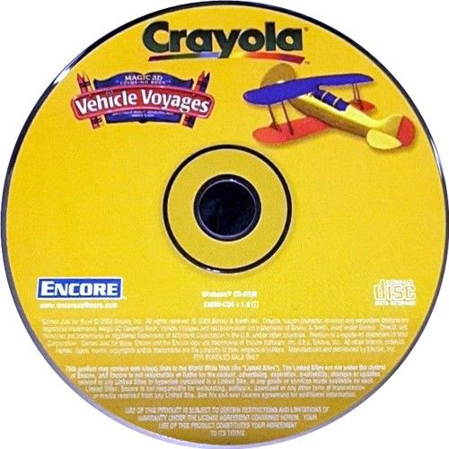 Games From My Childhood Library: Crayola Vehicle Voyages | CD-ROM Fossil